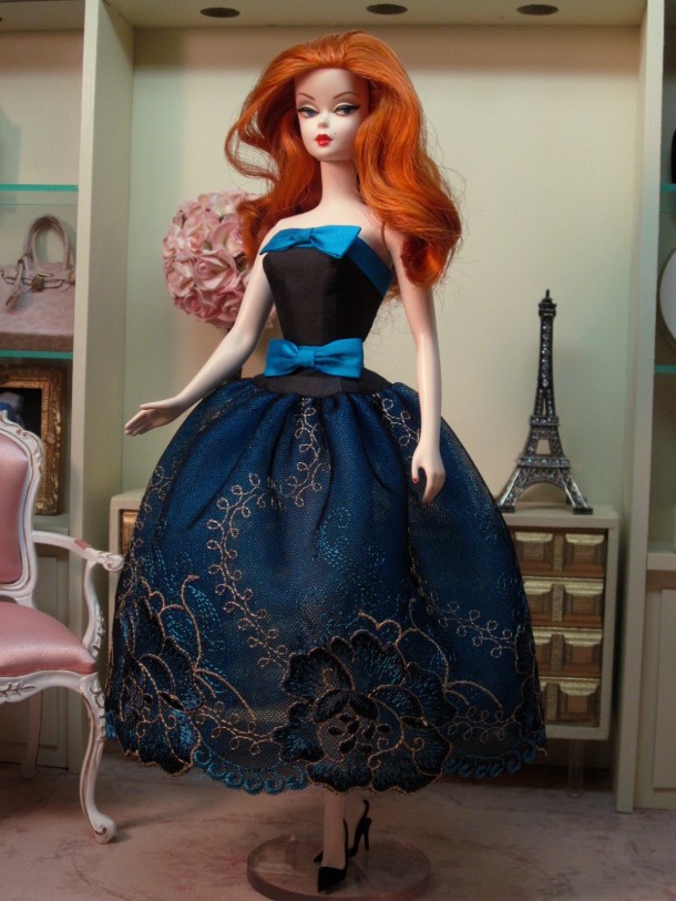 Midnight Garden Lace Party Dress | bellissimacouturefashions