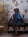 Midnight Garden Bubble Dress | bellissimacouturefashions