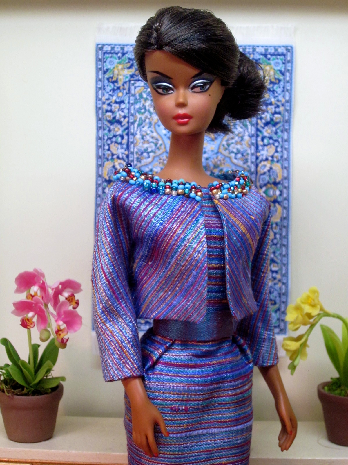 Sheath Suit in Polychrome | bellissimacouturefashions