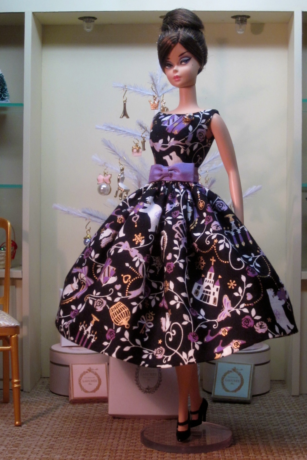 Winter Woodland Fantasy Day Dress | bellissimacouturefashions