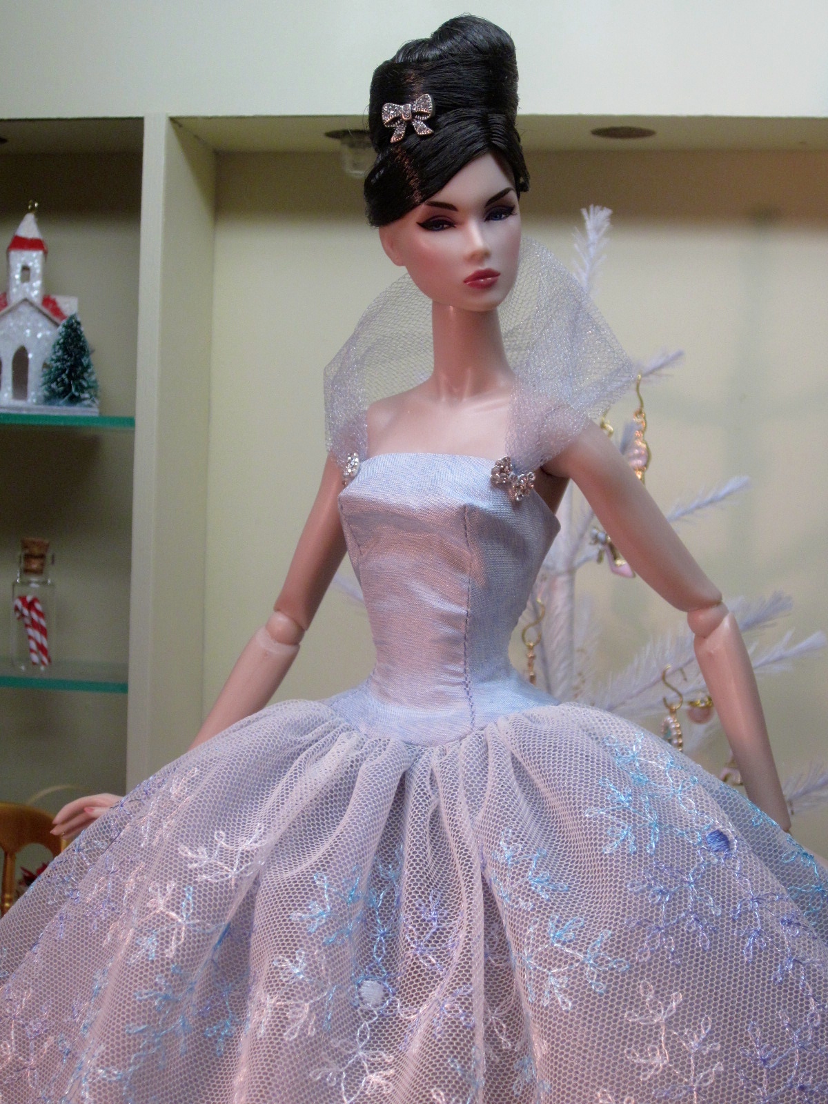 Snowflake Sparkle Party Dress | bellissimacouturefashions